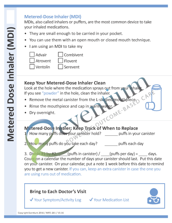 Metered Dose Inhaler | Eventium