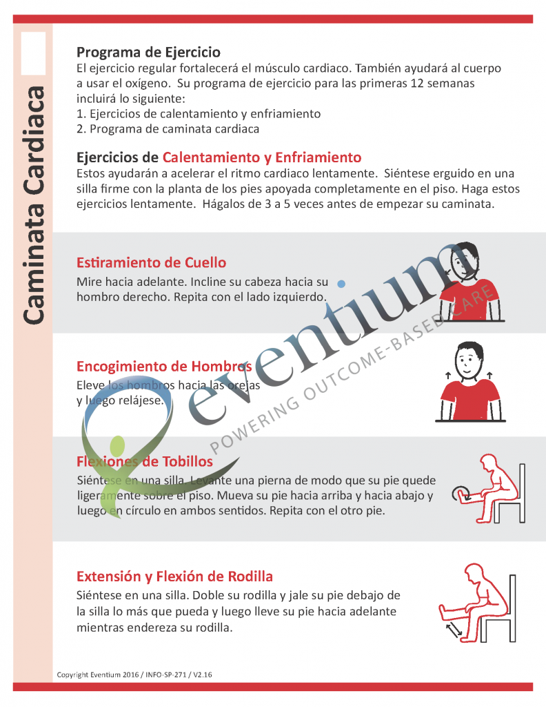 Cardiac Walking Program Spanish | Eventium