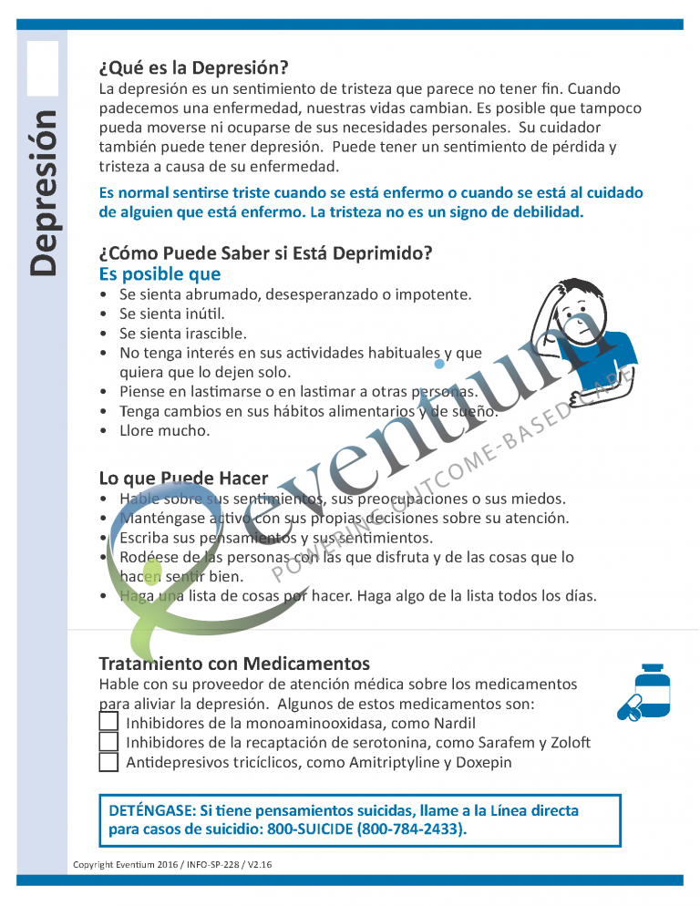 Depression Spanish | Eventium