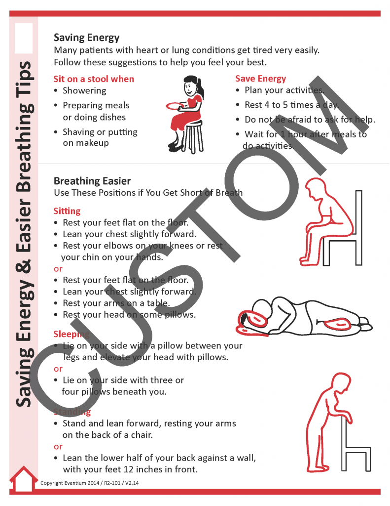 Saving Energy/Positions for Easier Breathing Custom | Eventium