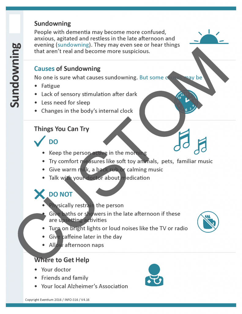 Sundowning Custom | Eventium