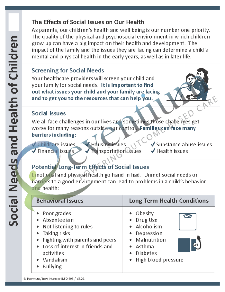 Social Needs and Health of Children | Eventium